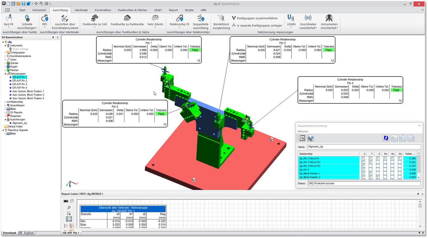 3D measurement with SpatialAnalyzer | Function, licences, support