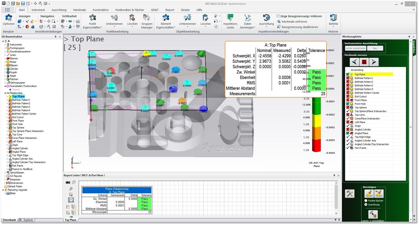 3D measurement with SpatialAnalyzer | Function, licences, support