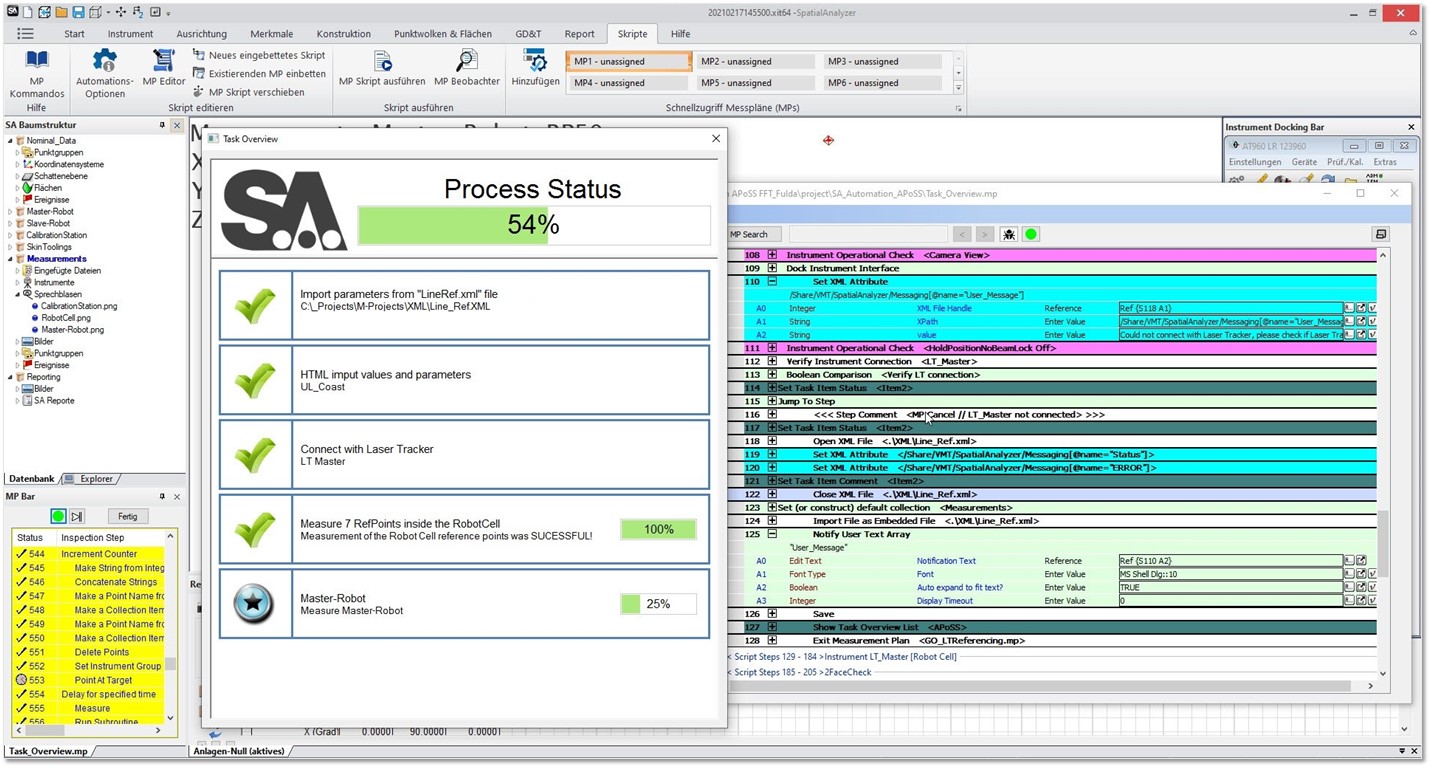 3D measurement with SpatialAnalyzer | Function, licences, support