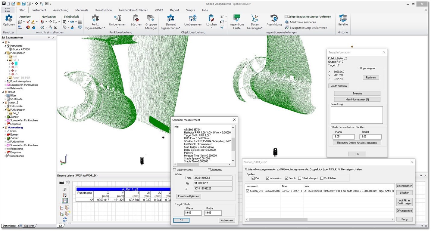 3D measurement with SpatialAnalyzer | Function, licences, support